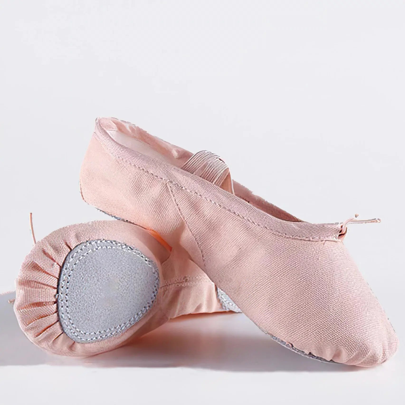 Canvas Split Sole Ballet Flats with String - IKAANYA