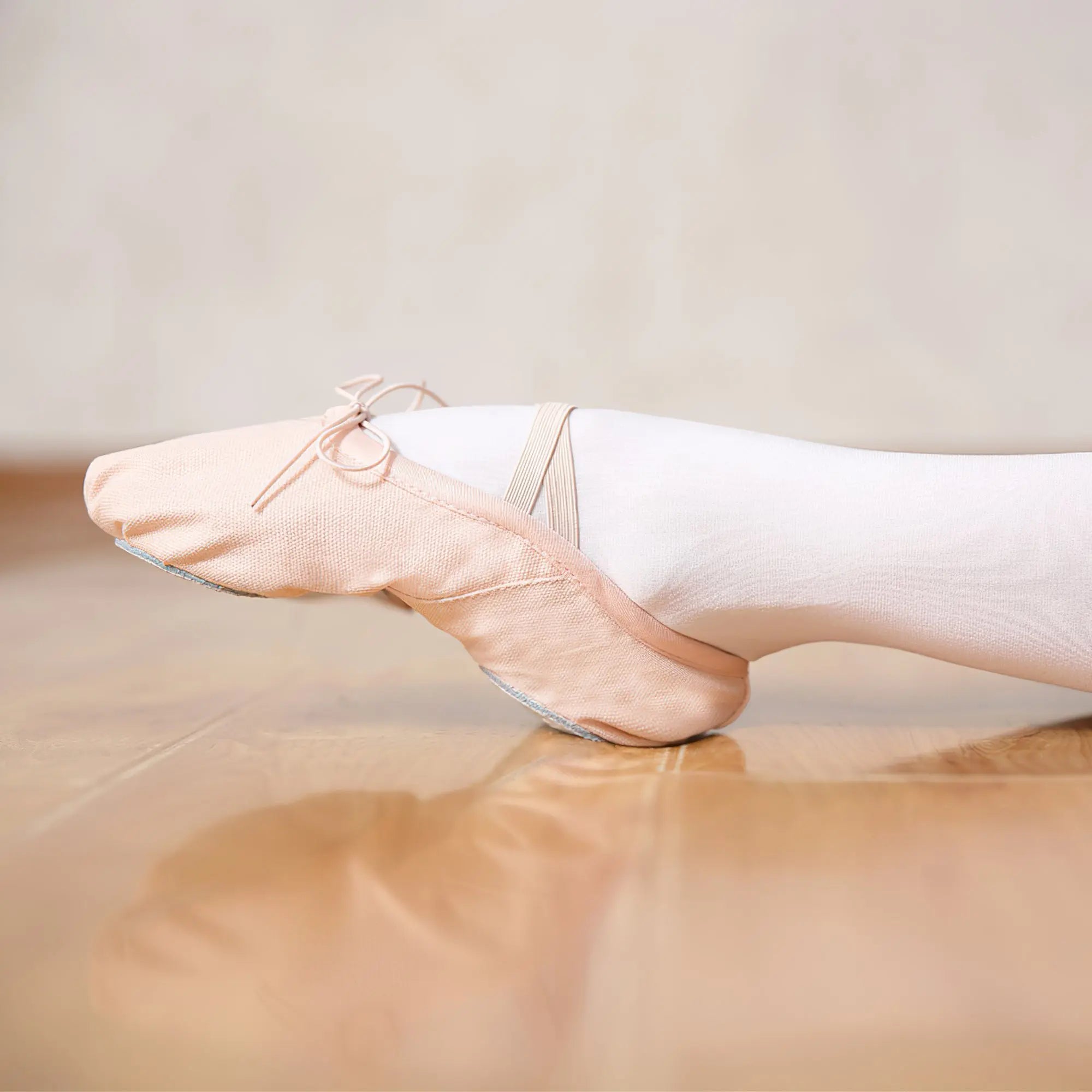 Canvas Split Sole Ballet Flats with String – IKAANYA